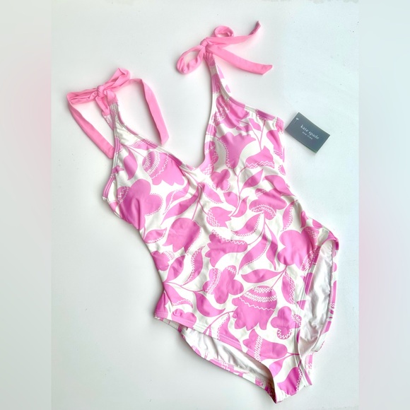 kate spade | Swim | Kate Spade Surf Pink Floral One Piece Swimsuit ...